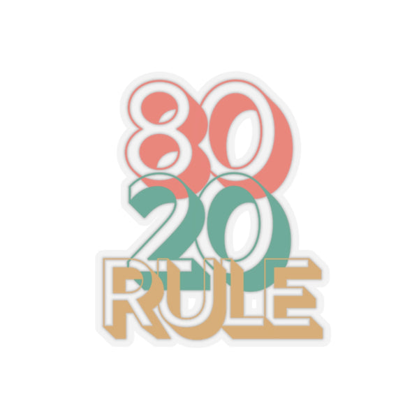 80/20 Rule - Pareto Principle Sticker – Invstr Swag